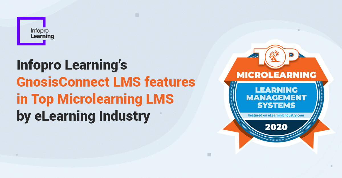 Infopro Learning's GnosisConnect LMS named Top Microlearning LMS