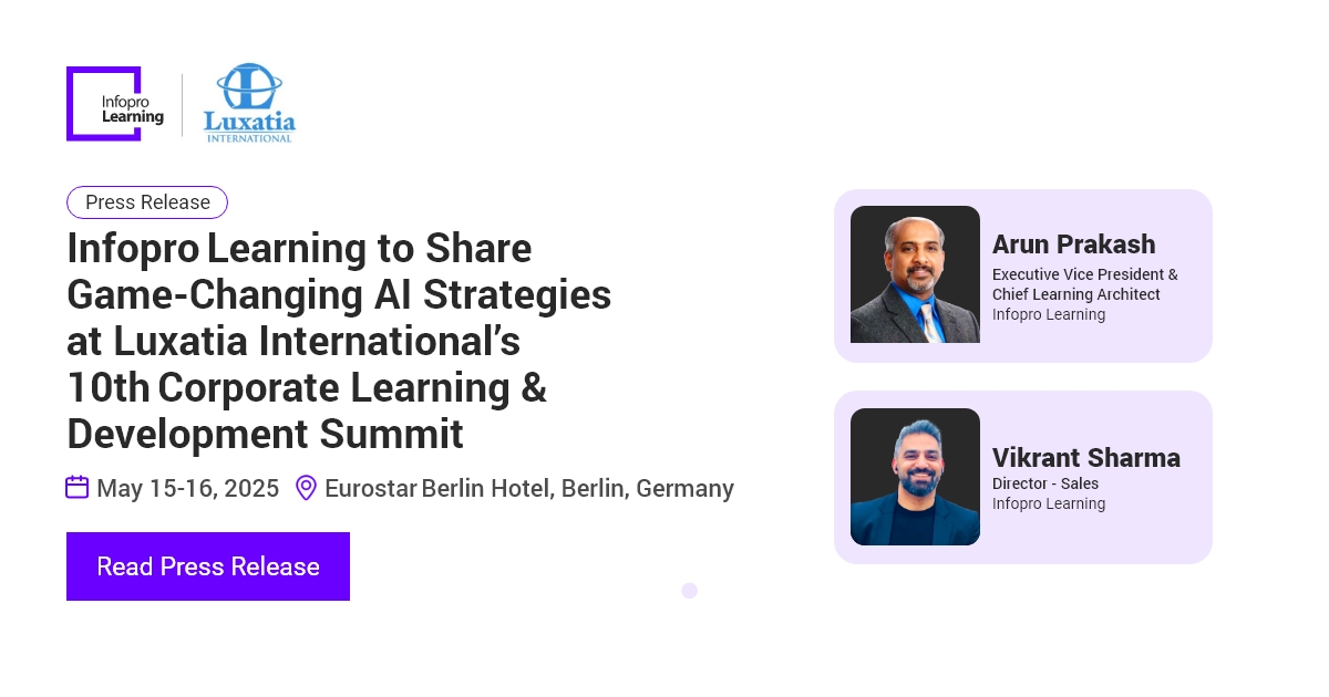 Infopro Learning to Share Game‑Changing AI Strategies at Luxatia International’s 10th Corporate ...